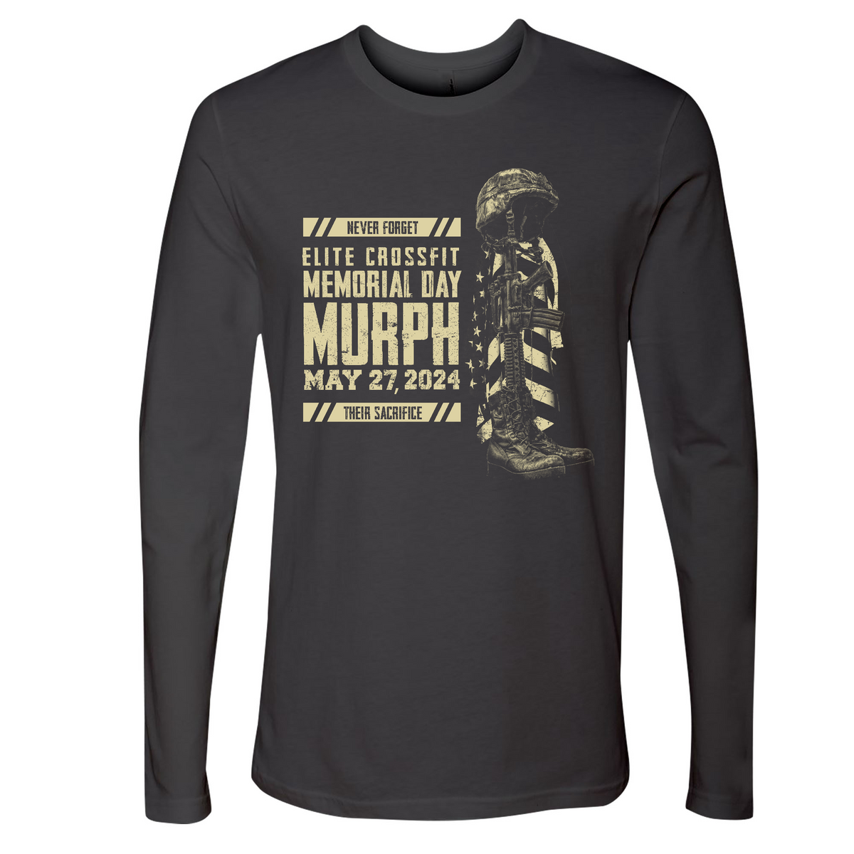 CrossFit Apparel Fully Amped | MURPH 2024 V2 Cotton Long Sleeve T-Shirt ...