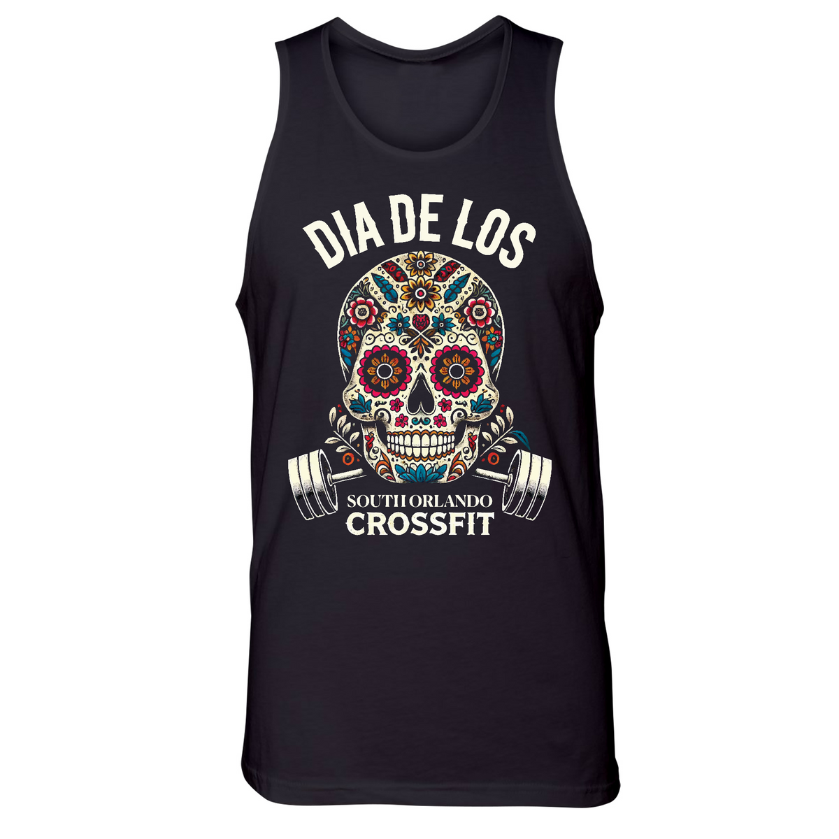 CrossFit Apparel Fully Amped | Dia De Los CrossFit Cotton Muscle Tank ...