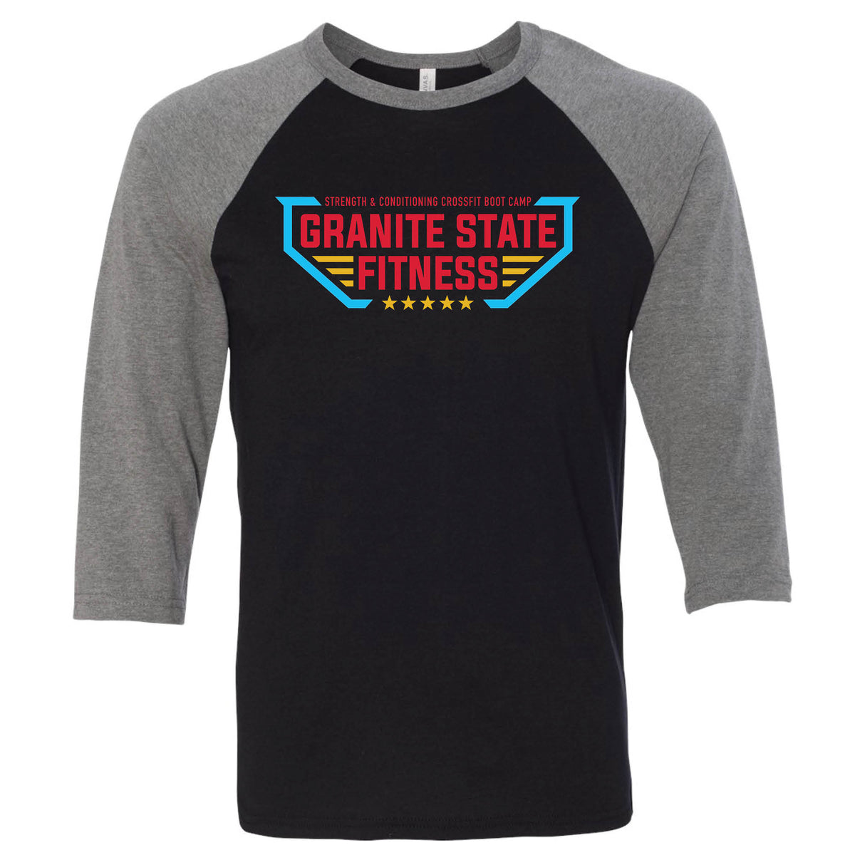 crossfit men's baseball tee — Fully Amped